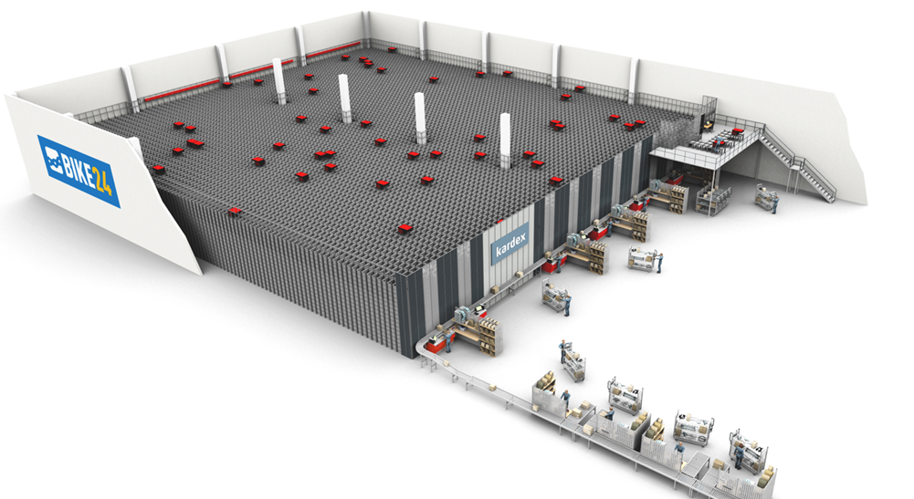 BIKE24 automates its new logistics center with an AutoStore solution ...
